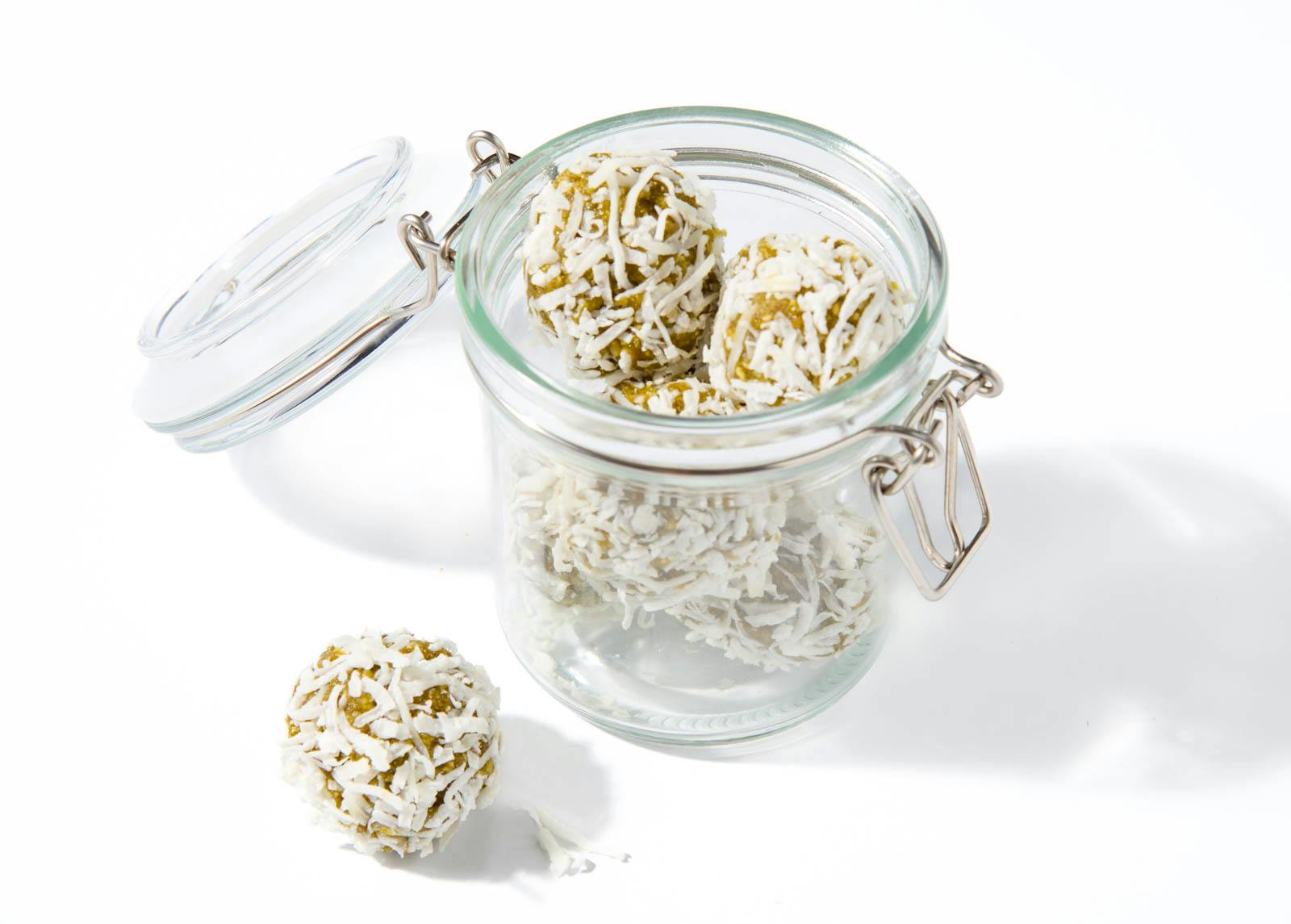 Coconut-Matcha Energy Balls by Livy's All Day Cafe