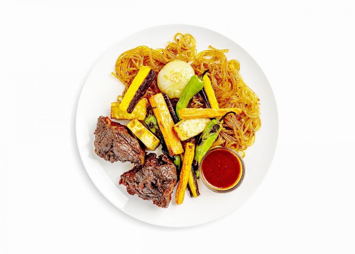 Spicy Braised Beef with Glass Noodles by Esther Choi - Order now on ...